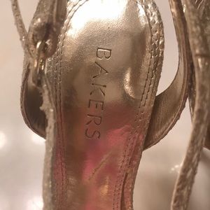 Bakers | Shoes | Gold Bakers Strappy Heels | Poshmark